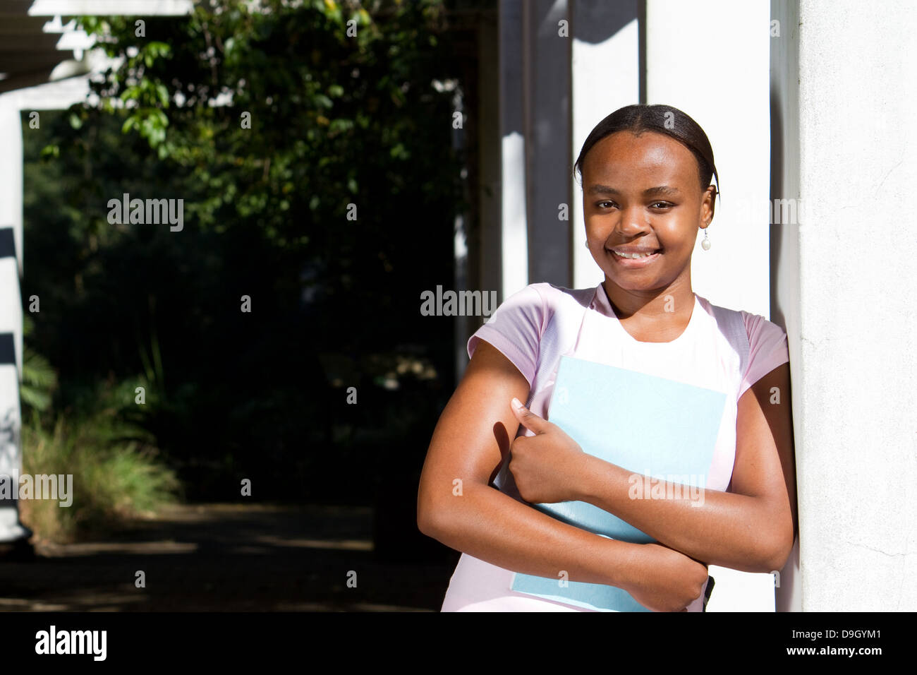 female African student on campus Stock Photo - Alamy