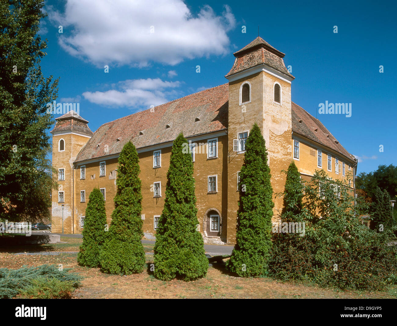 Mosonmagyarovar, Transdanubia, Hungary. The Castle, originally 13thC ...
