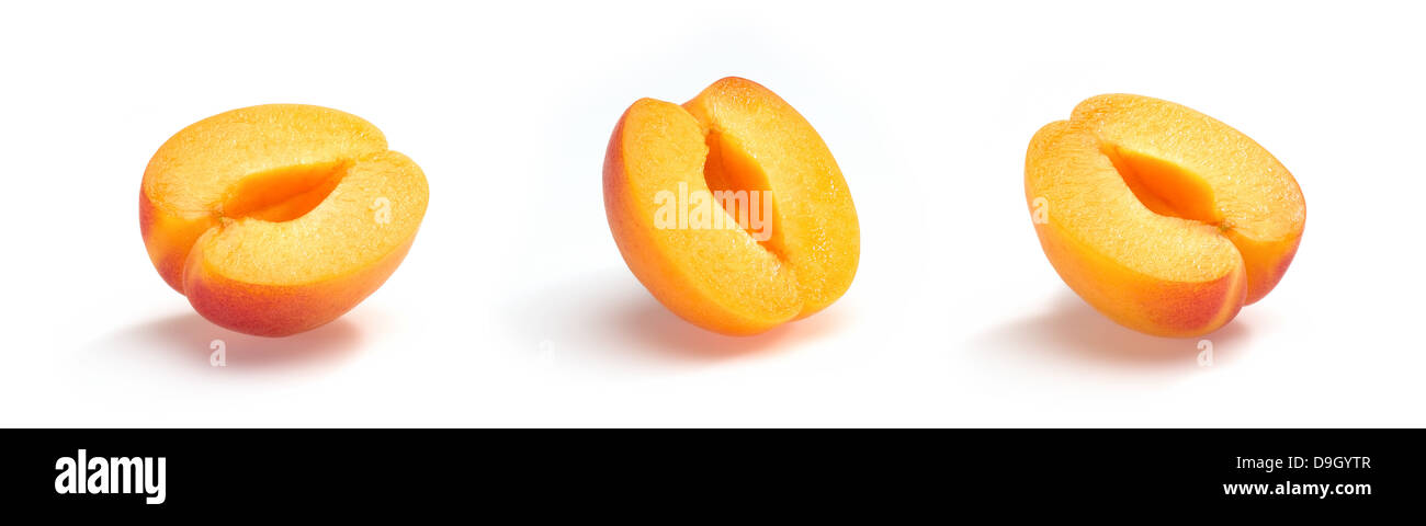 Apricot split Cut Out Stock Images & Pictures - Alamy