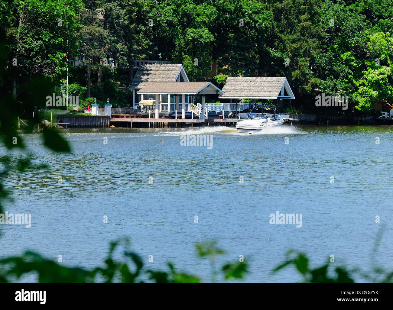Waterfront along the Fox River Stock Photo - Alamy
