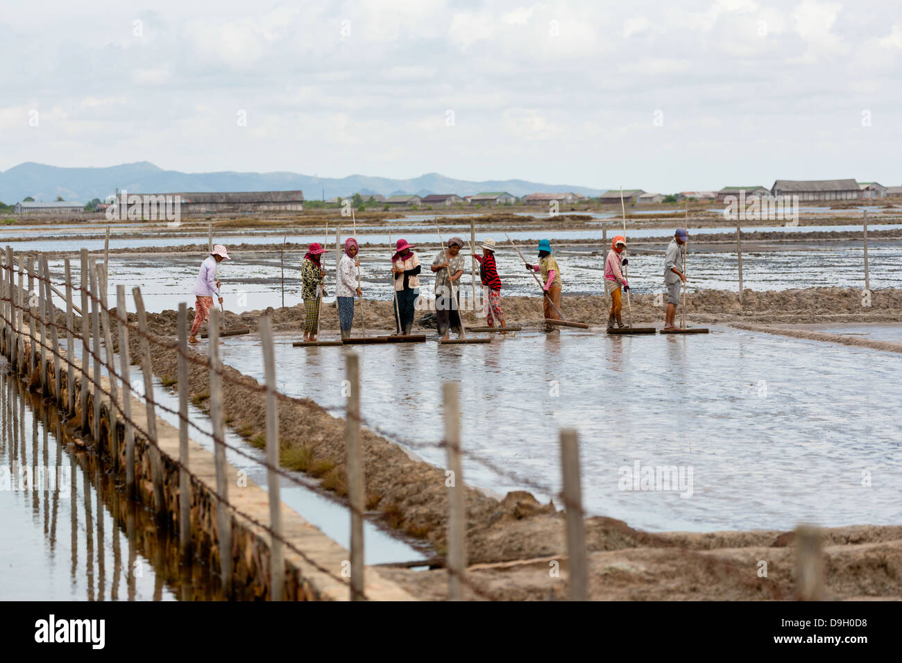 The Salt Fields of Kampot in Cambodia Stock Photo - Alamy