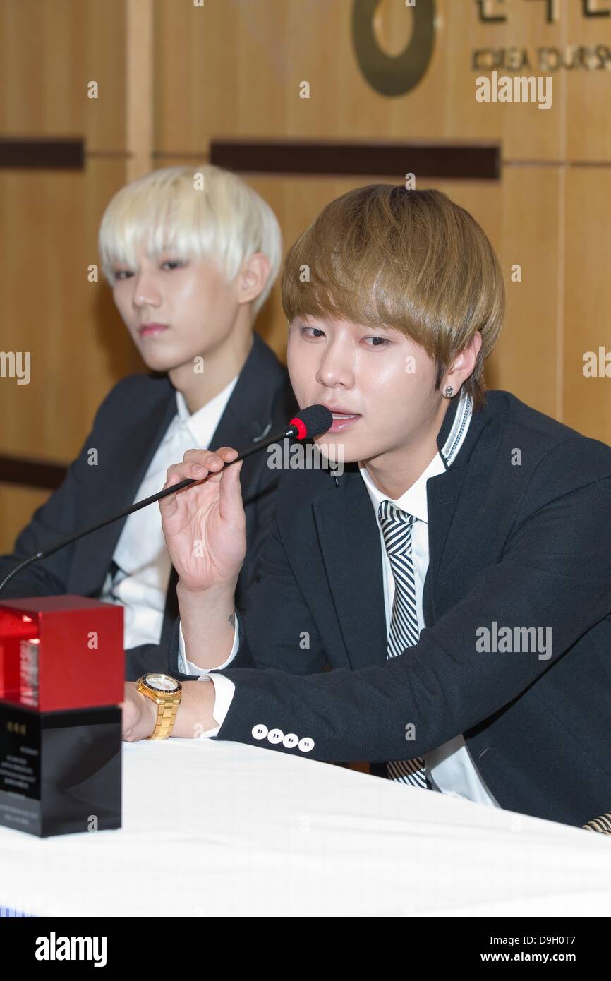 BEAST attended press conference of 2013 K-POP FESTIVAL in Seoul, Soth ...