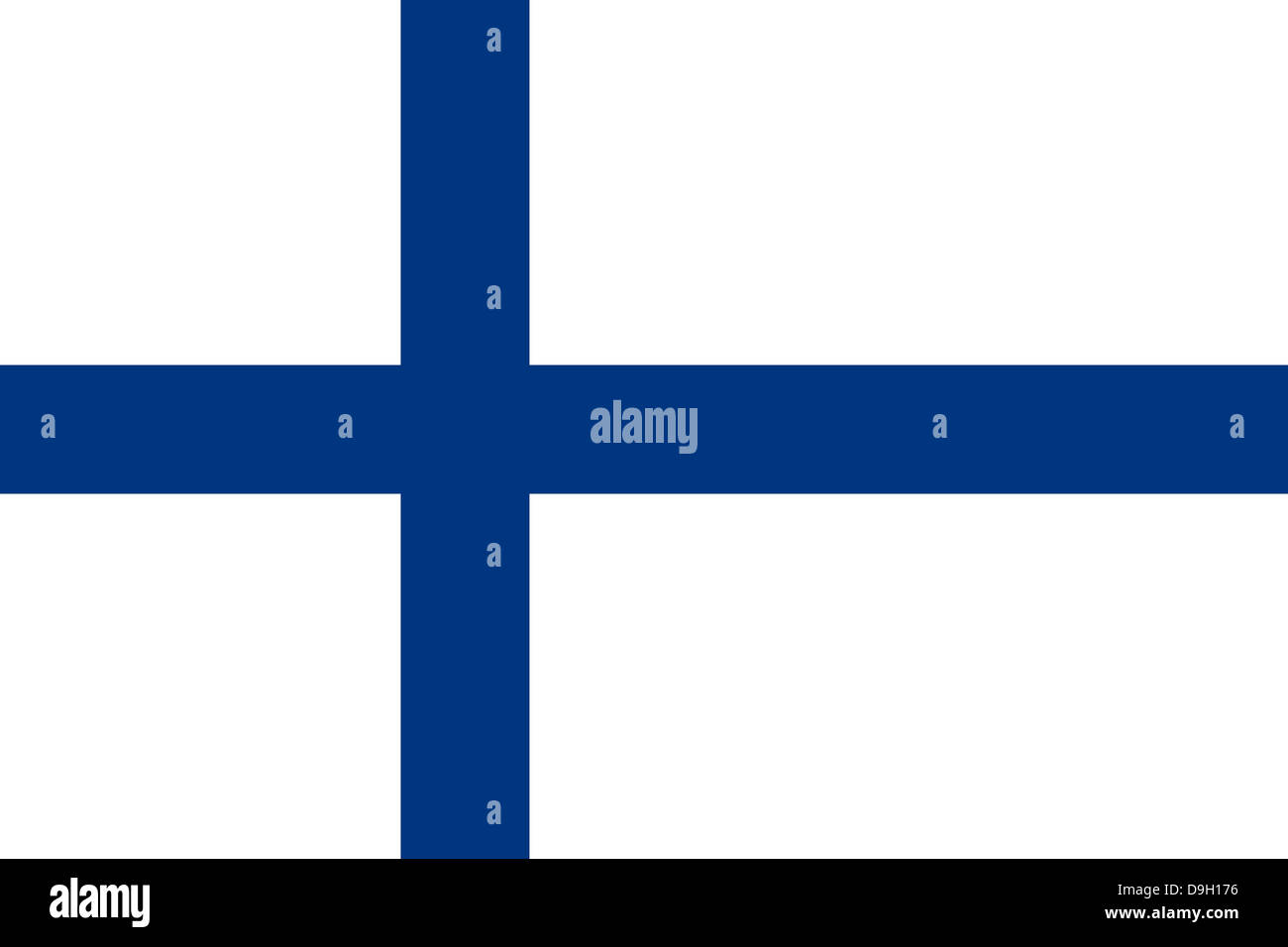 Official flag of Finland nation Stock Photo - Alamy