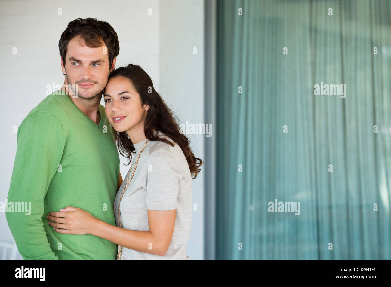Couple smiling together Stock Photo - Alamy