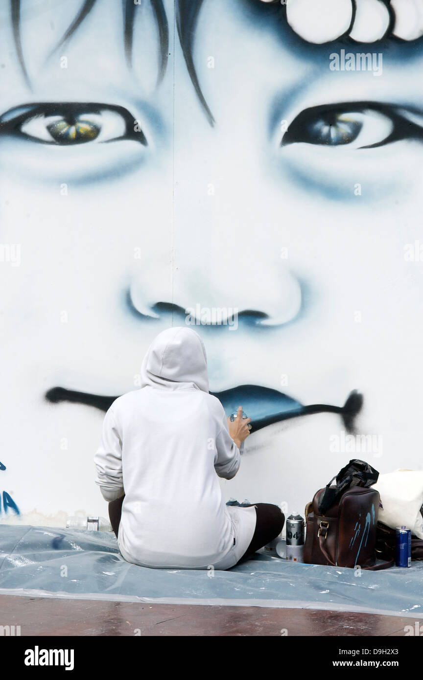 Sand sea and spray urban street art festival Stock Photo - Alamy