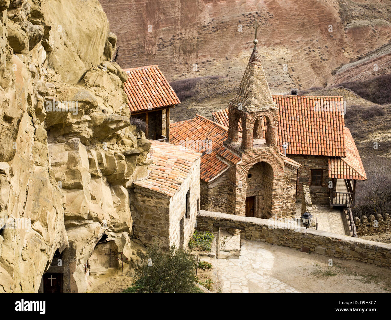 David Gareja Monastery complex in Kakhetia, Georgia on the border with ...