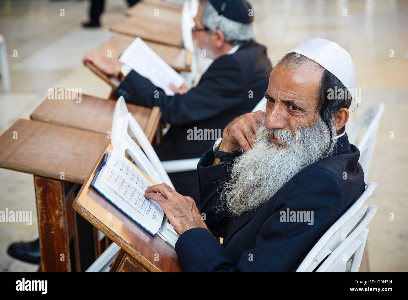 Religious men praying, Jerusalem, Israel Stock Photo - Alamy