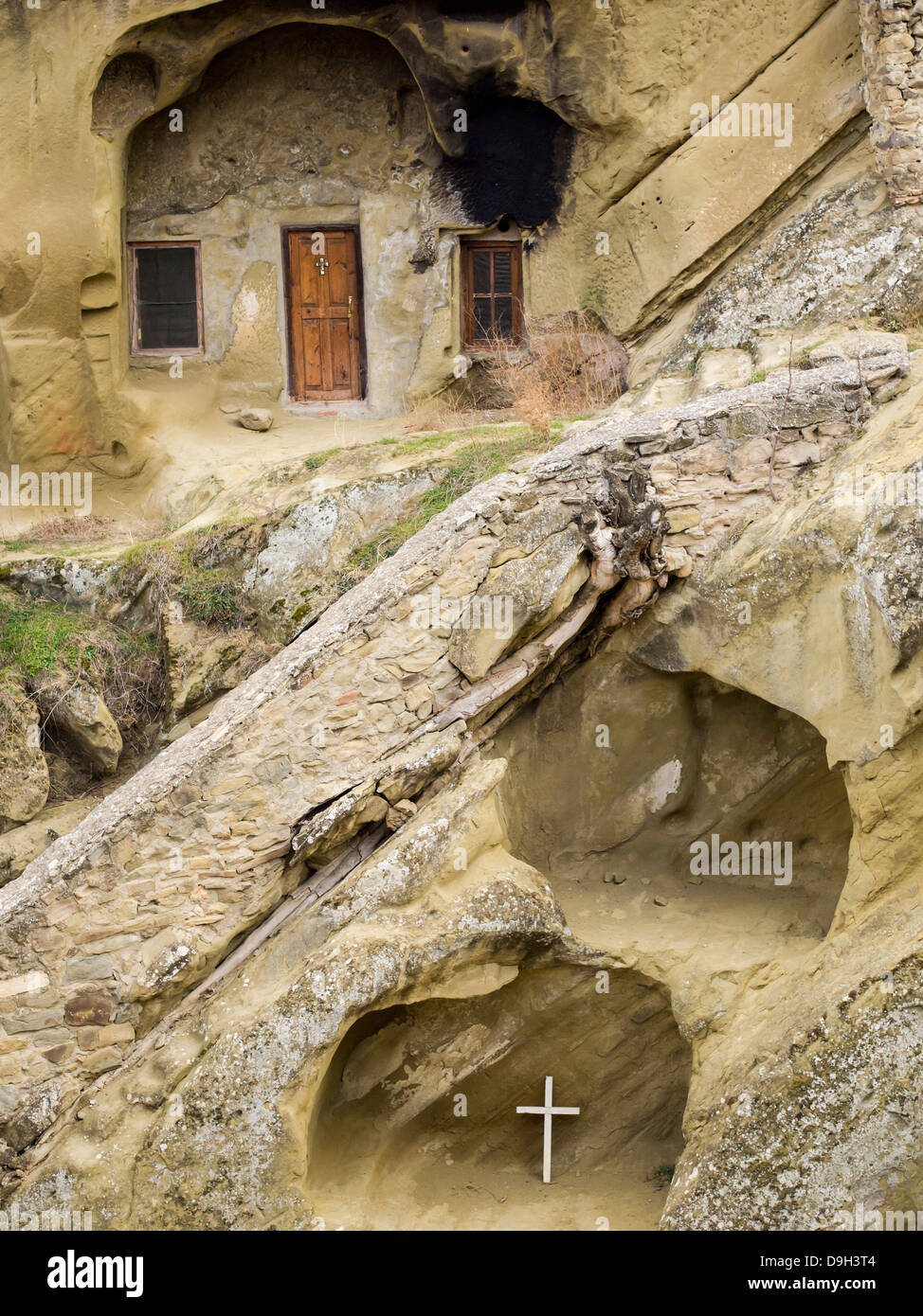 David Gareja Monastery complex in Kakhetia, Georgia on the border with ...