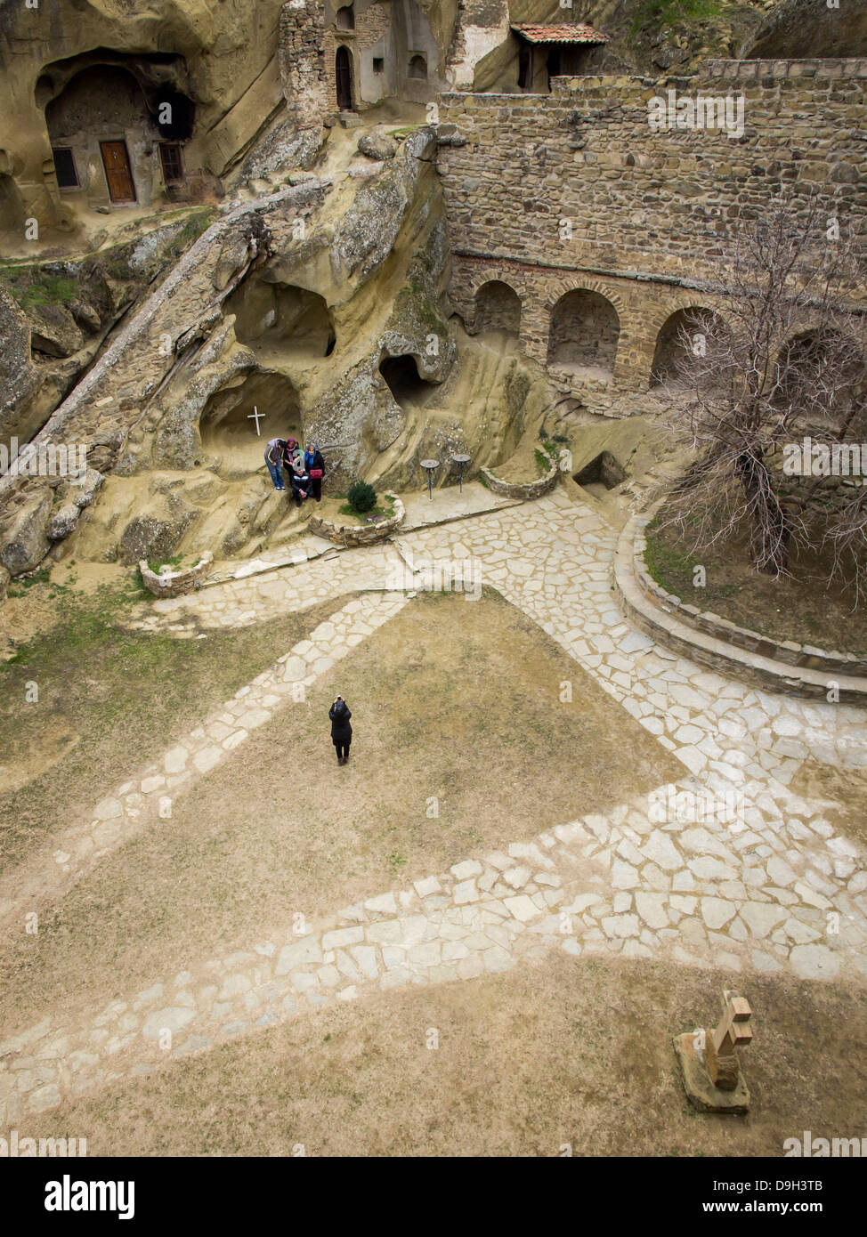 David Gareja Monastery complex in Kakhetia, Georgia on the border with ...