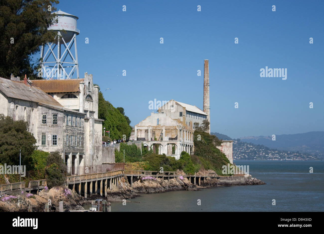 Alcatraz island water tower hi-res stock photography and images - Alamy