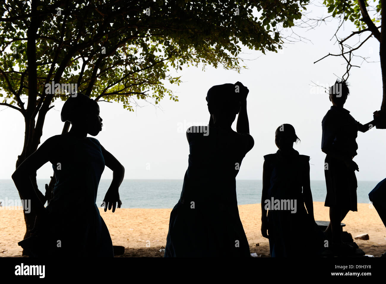 SIERRA LEONE , young people from Freetown have a private party with ...