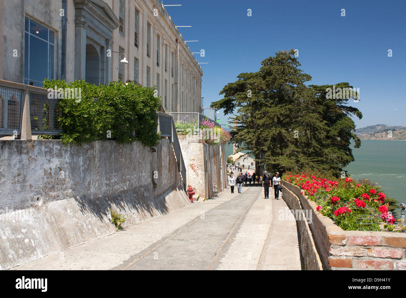 The Road up to the Cellhouse Alcatraz Island Stock Photo - Alamy