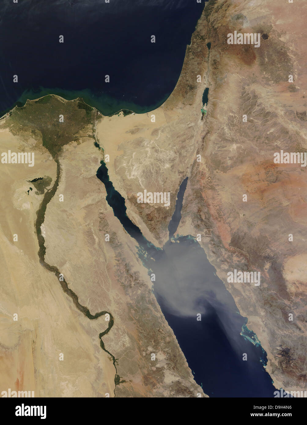 A cloud of tan dust from Saudi Arabia blows over the Red Sea Stock ...
