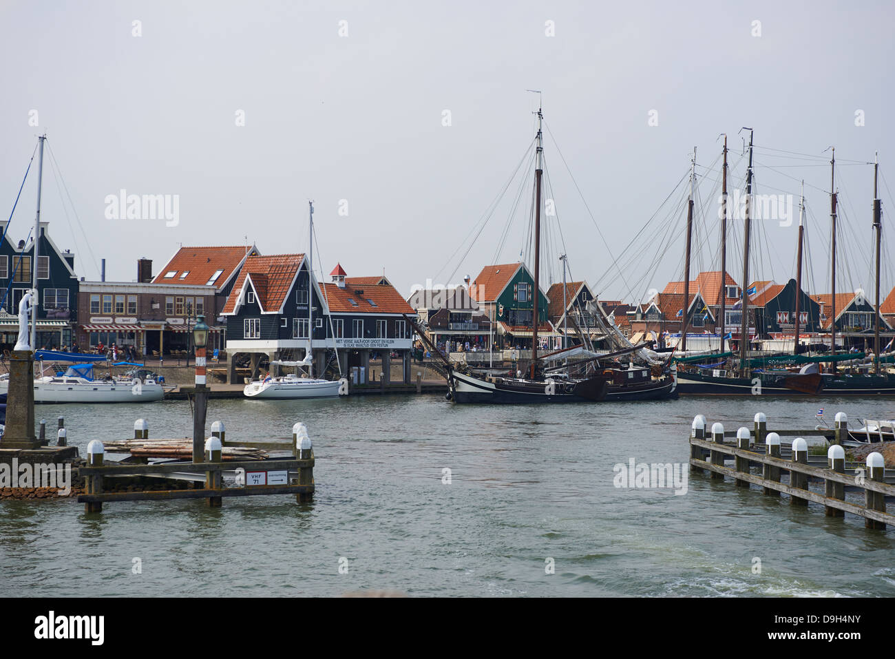 Volendam port, Netherlands (Holland Stock Photo - Alamy