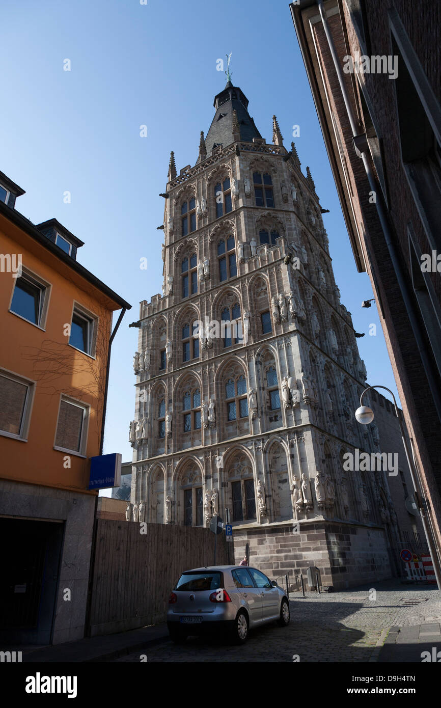 Townhall Tower, Cologne, Germany Stock Photo - Alamy
