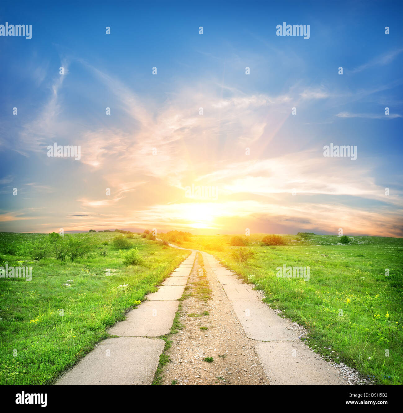 Concrete road hi-res stock photography and images - Alamy