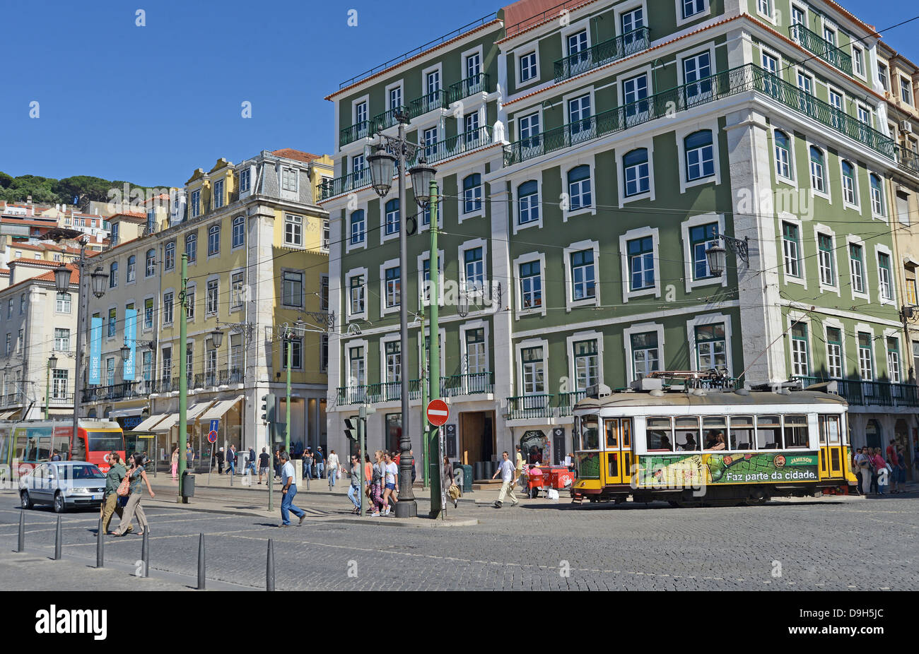street scene Lisbon Portugal Stock Photo - Alamy