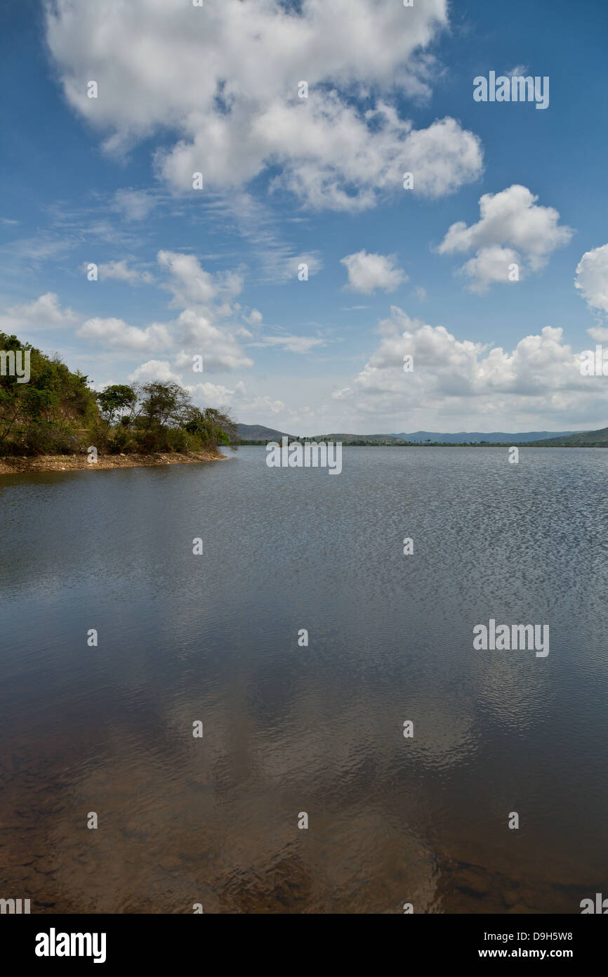 View over the Secret Lake in the Kampot Province, Cambodia Stock Photo ...