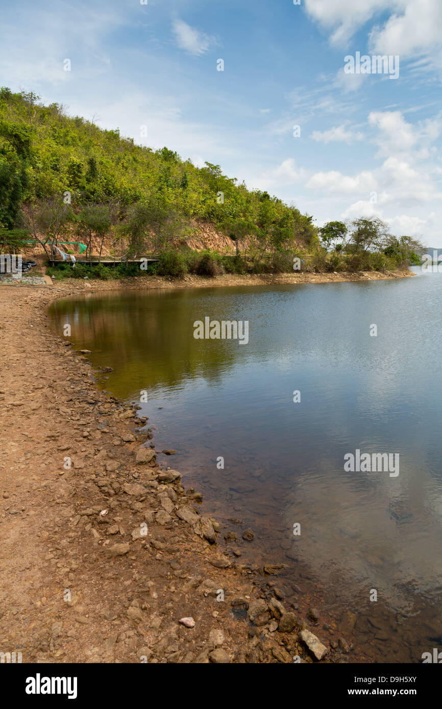 View over the Secret Lake in the Kampot Province, Cambodia Stock Photo ...