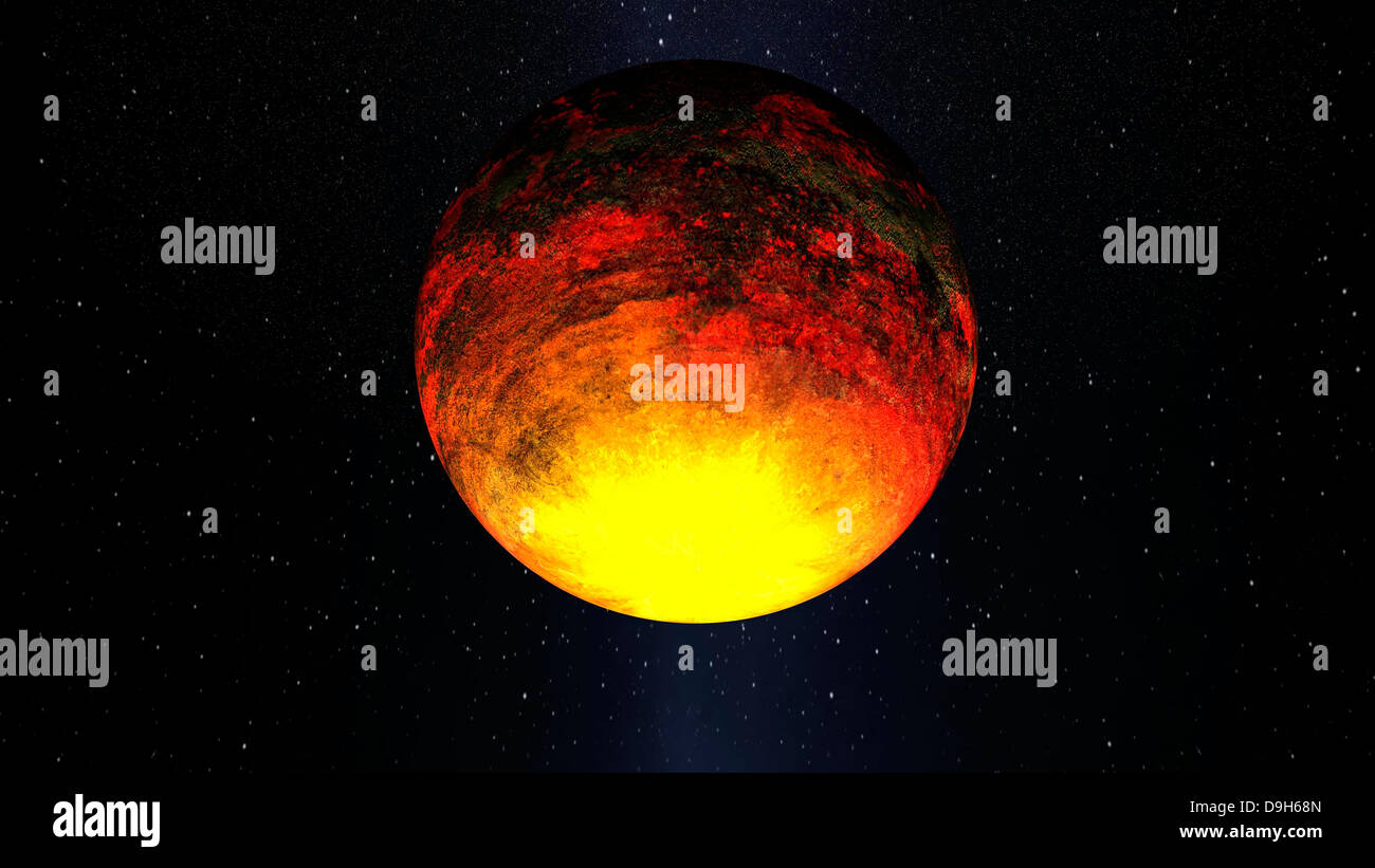 Artist concept of Kepler-10b Stock Photo - Alamy