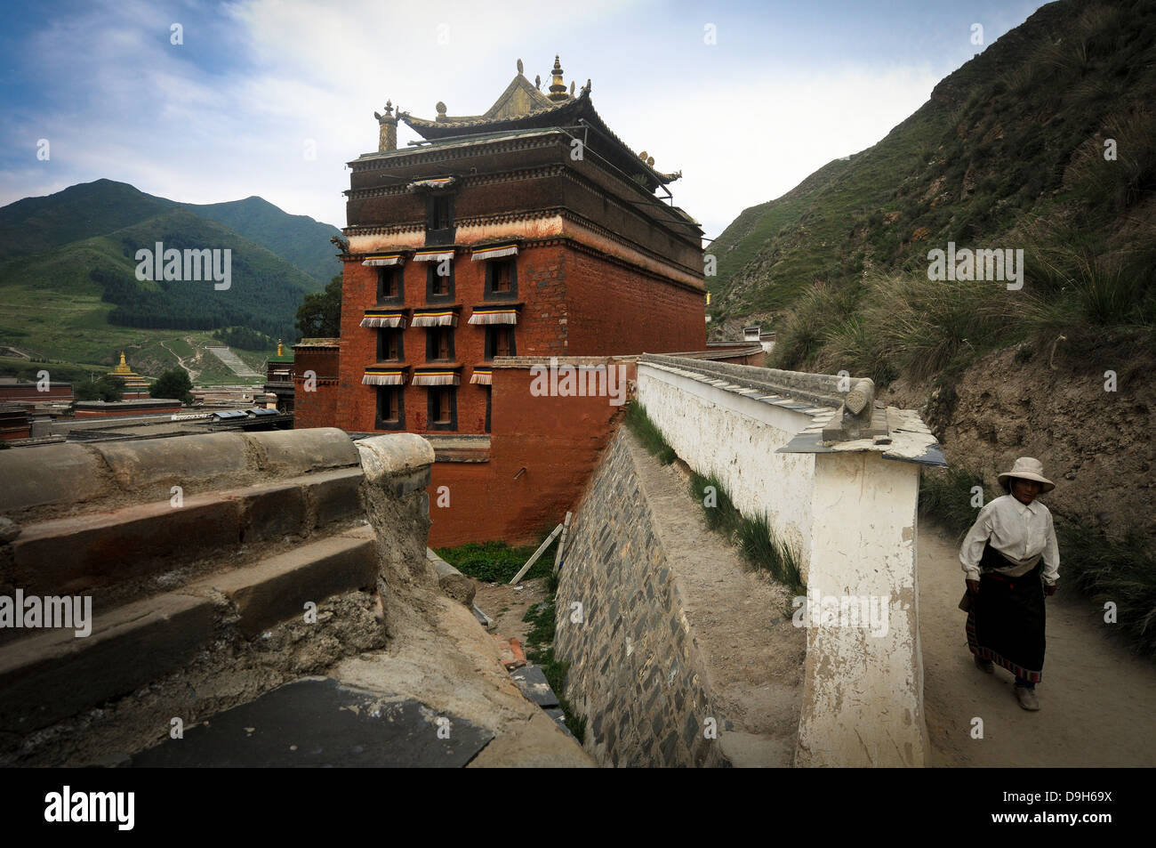 A Tibetan monastery in Labrang, China Stock Photo - Alamy