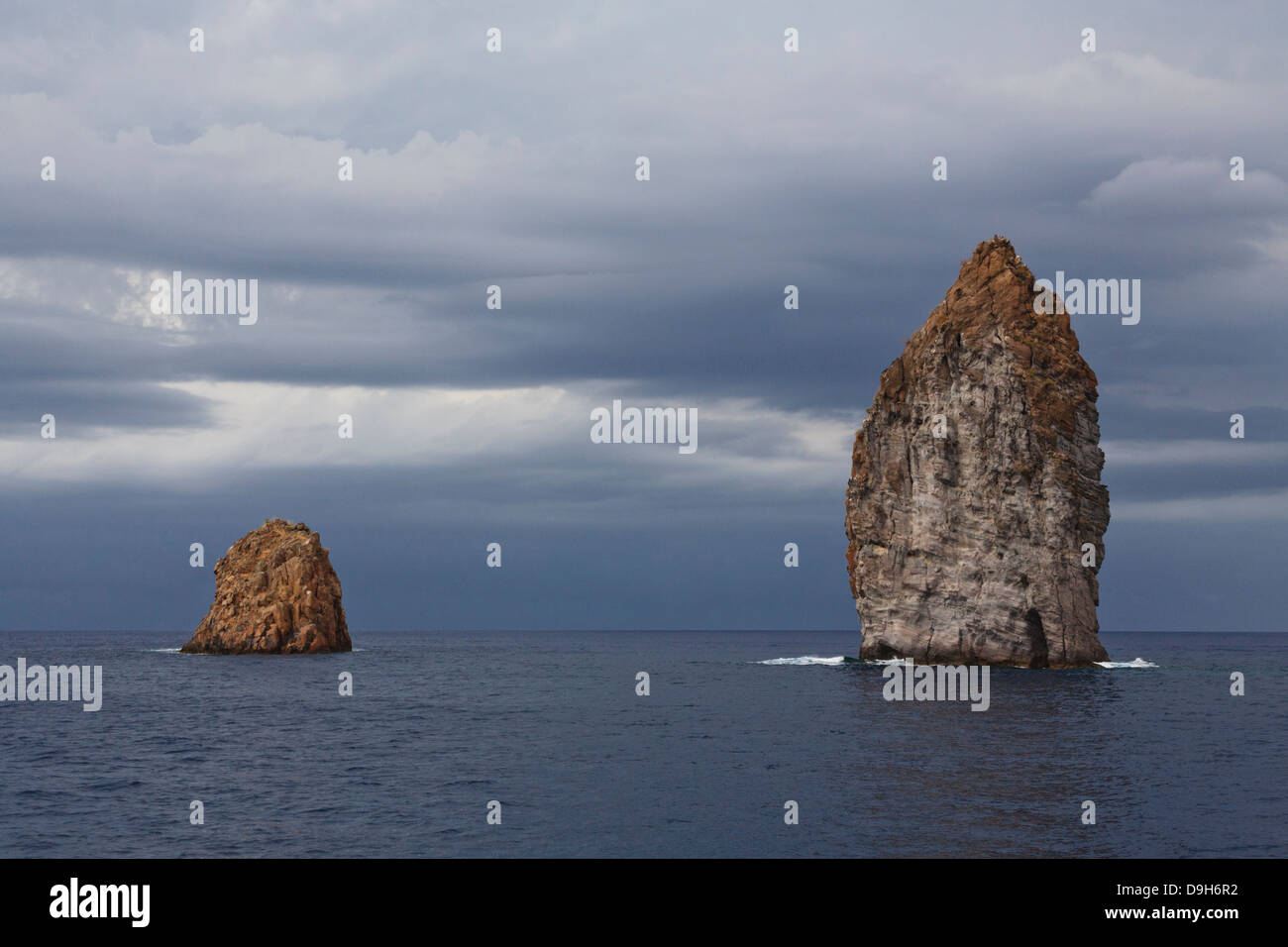 Pietra Lunga and Pietra Menalda, Faraglioni rocks, Lipari, Aeolian ...