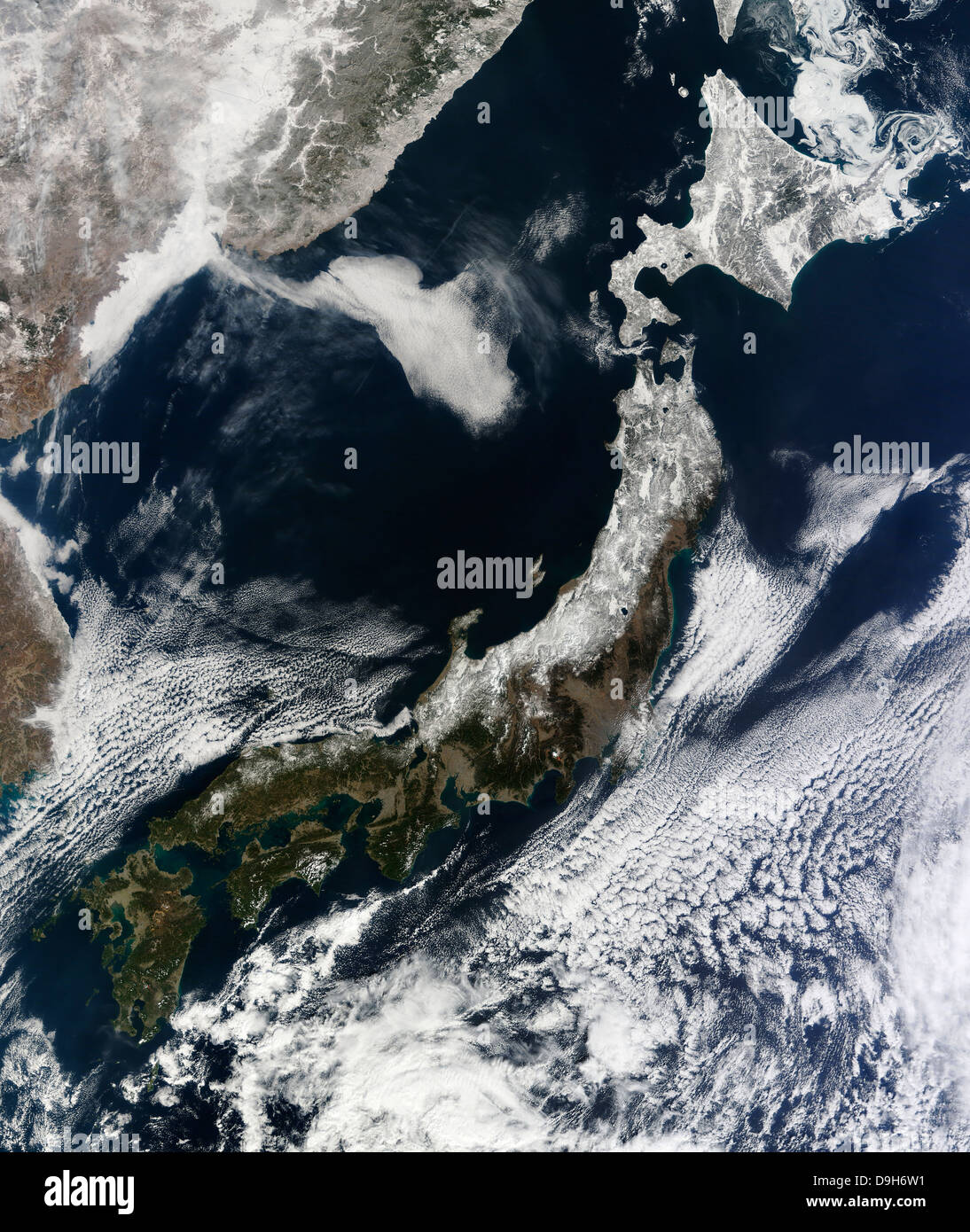 Japan coast satellite hi-res stock photography and images - Alamy