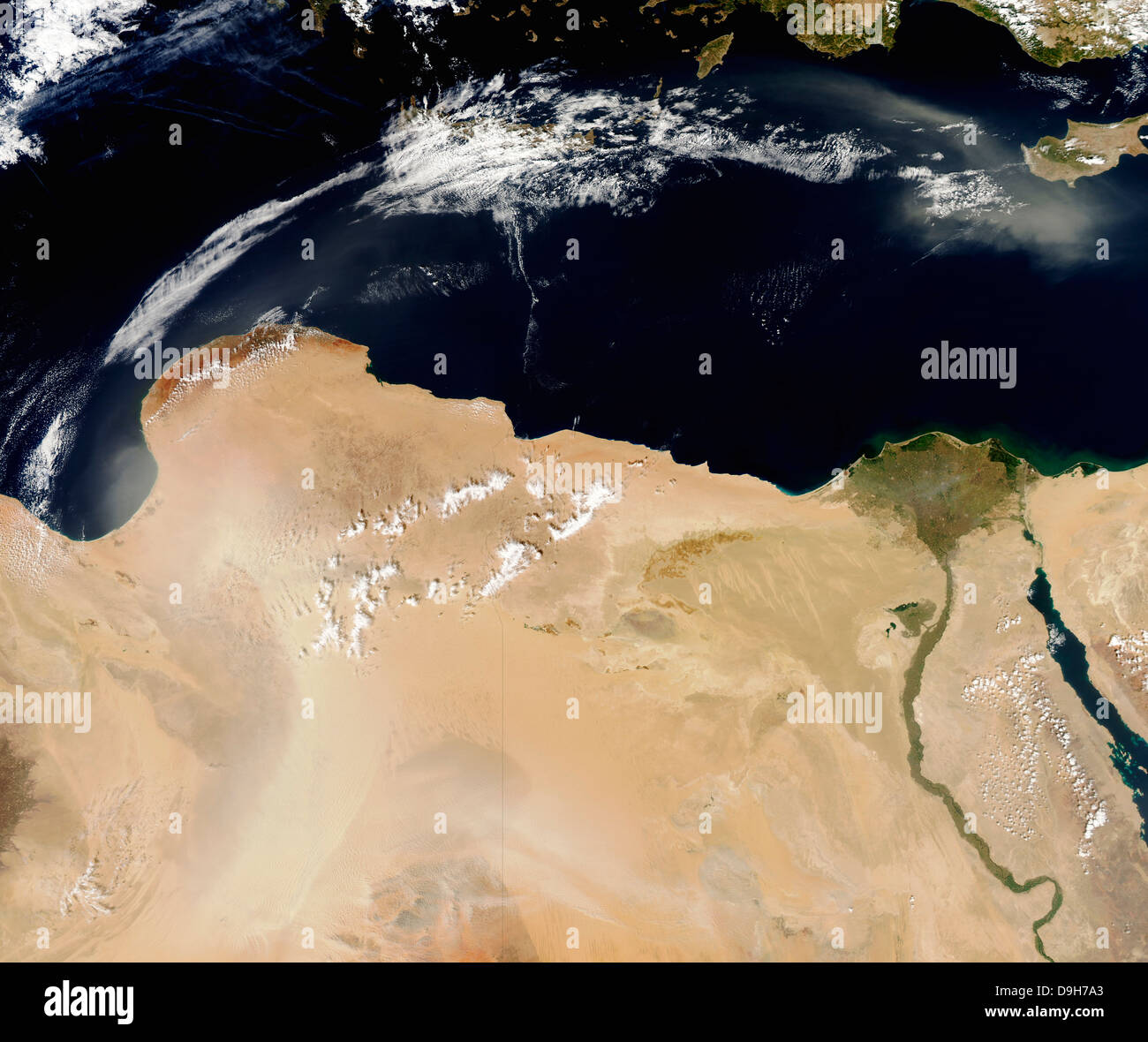 Nile river satellite hi-res stock photography and images - Alamy