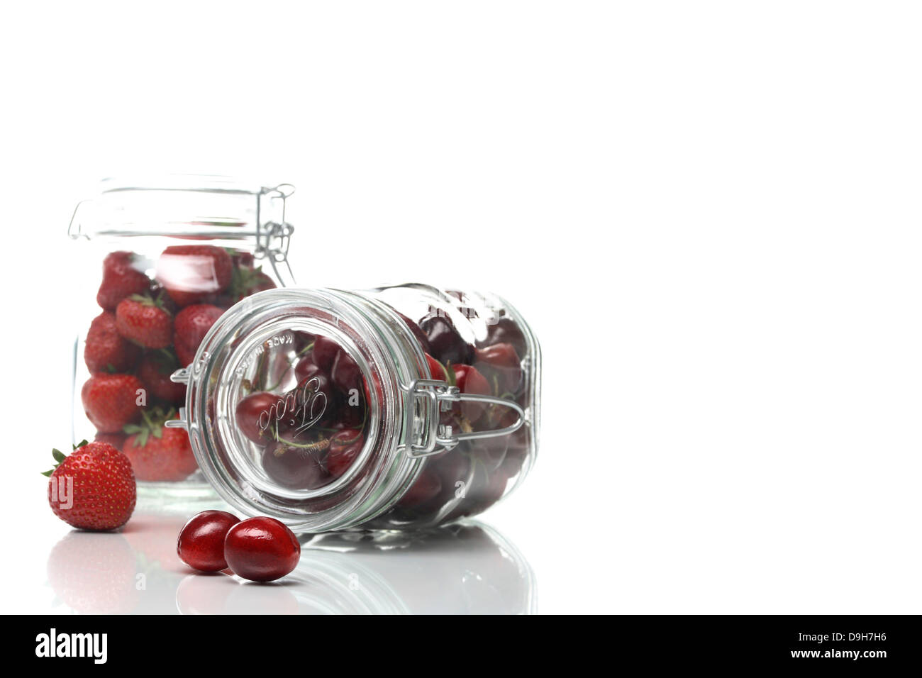 Fruit in the wake-up glass Stock Photo - Alamy