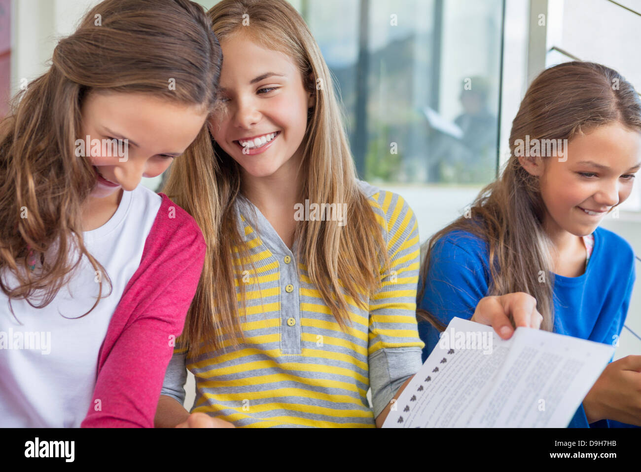 Students having fun in a school Stock Photo - Alamy