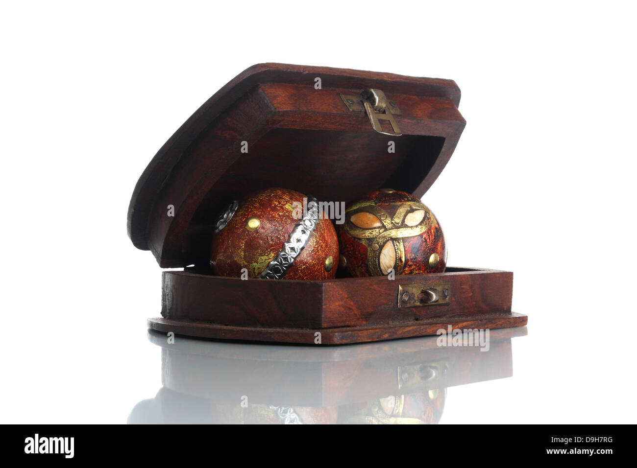 Luck ball in small box Stock Photo - Alamy