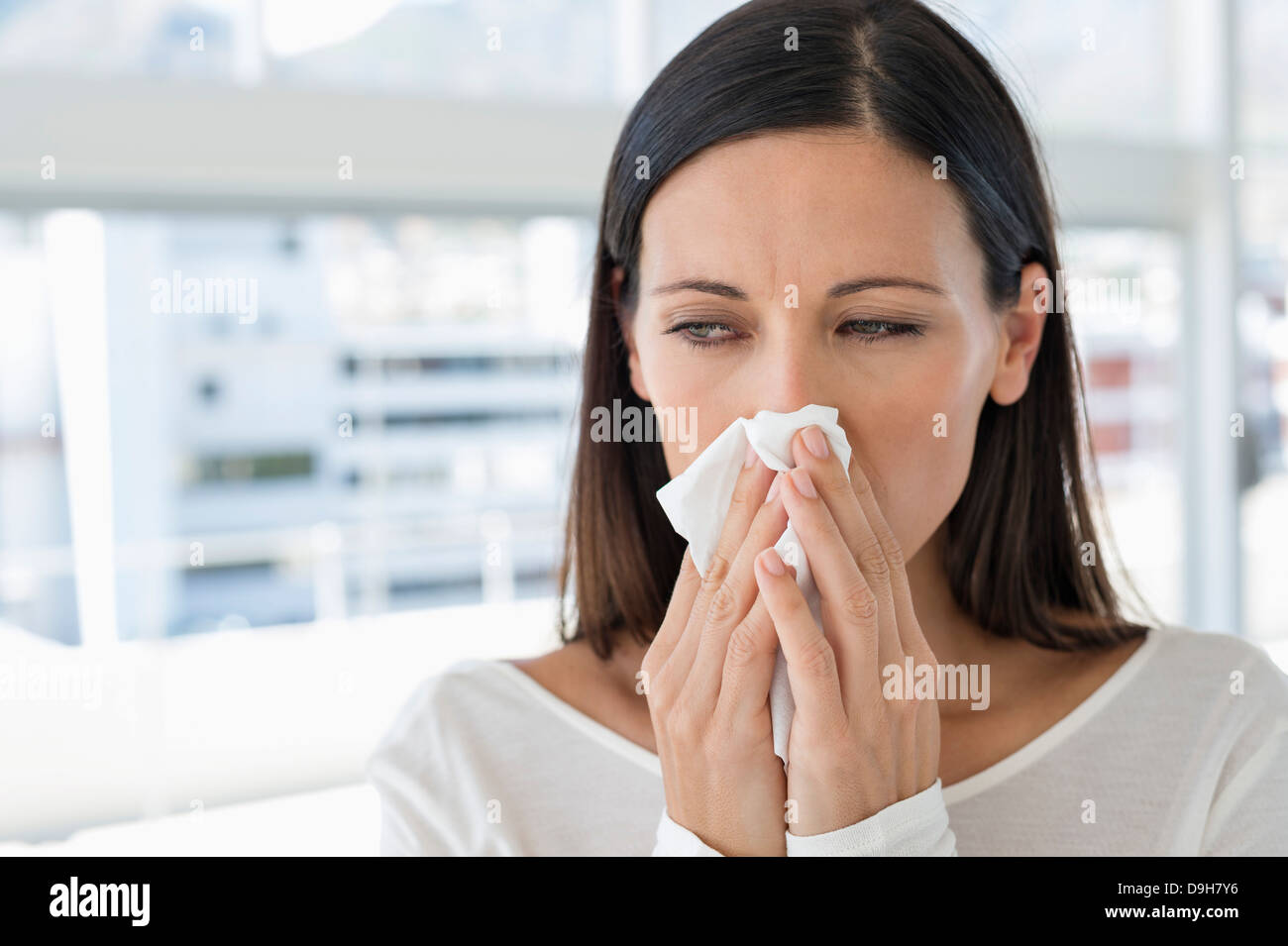Close up nose allergies hi-res stock photography and images - Alamy