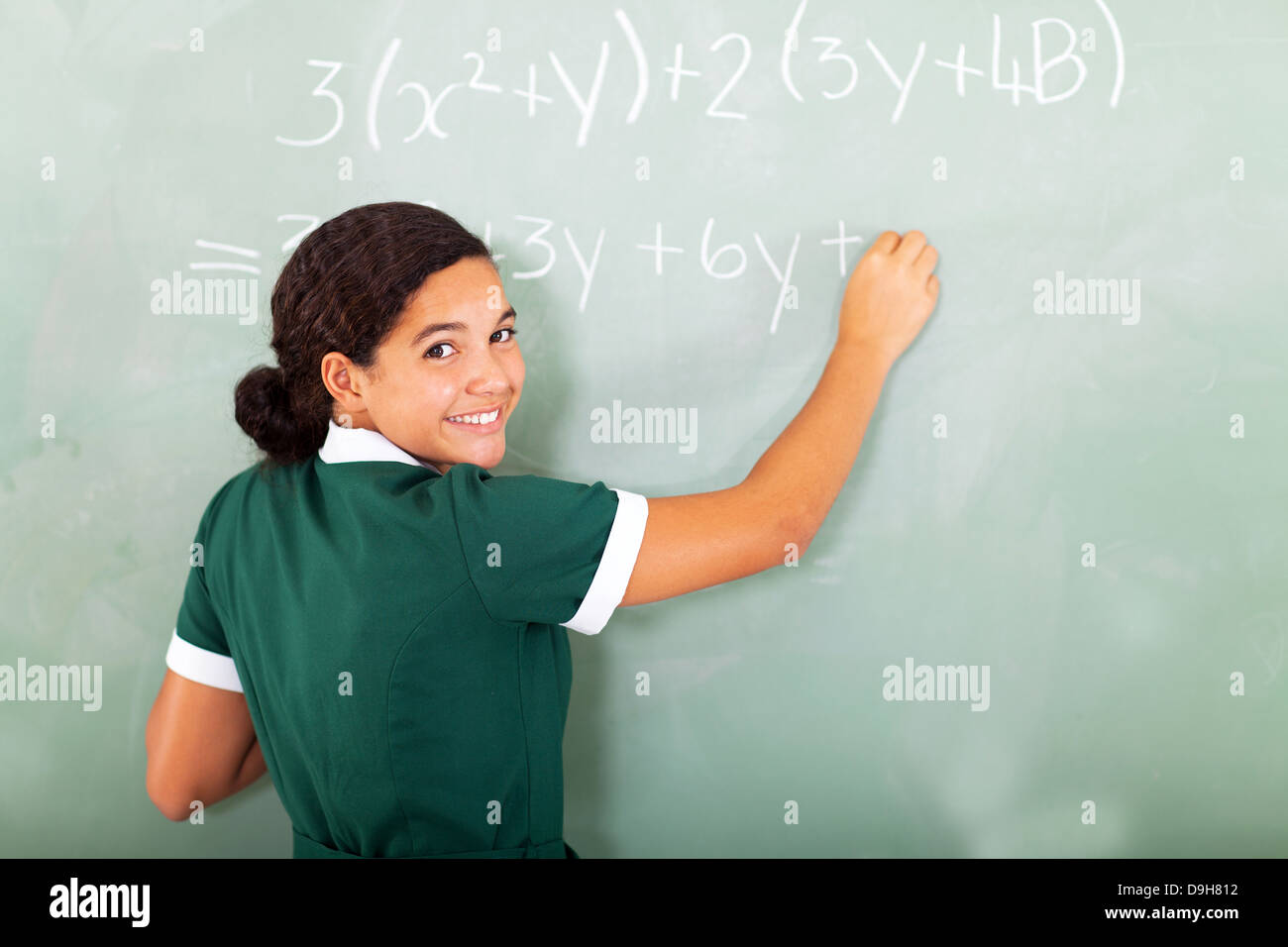 Female student maths hi-res stock photography and images - Alamy