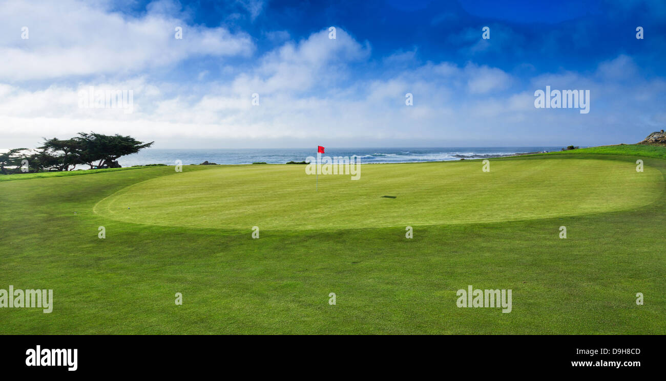 Monterey Peninsula Country Club Shore golf course, hole #15 Stock Photo ...