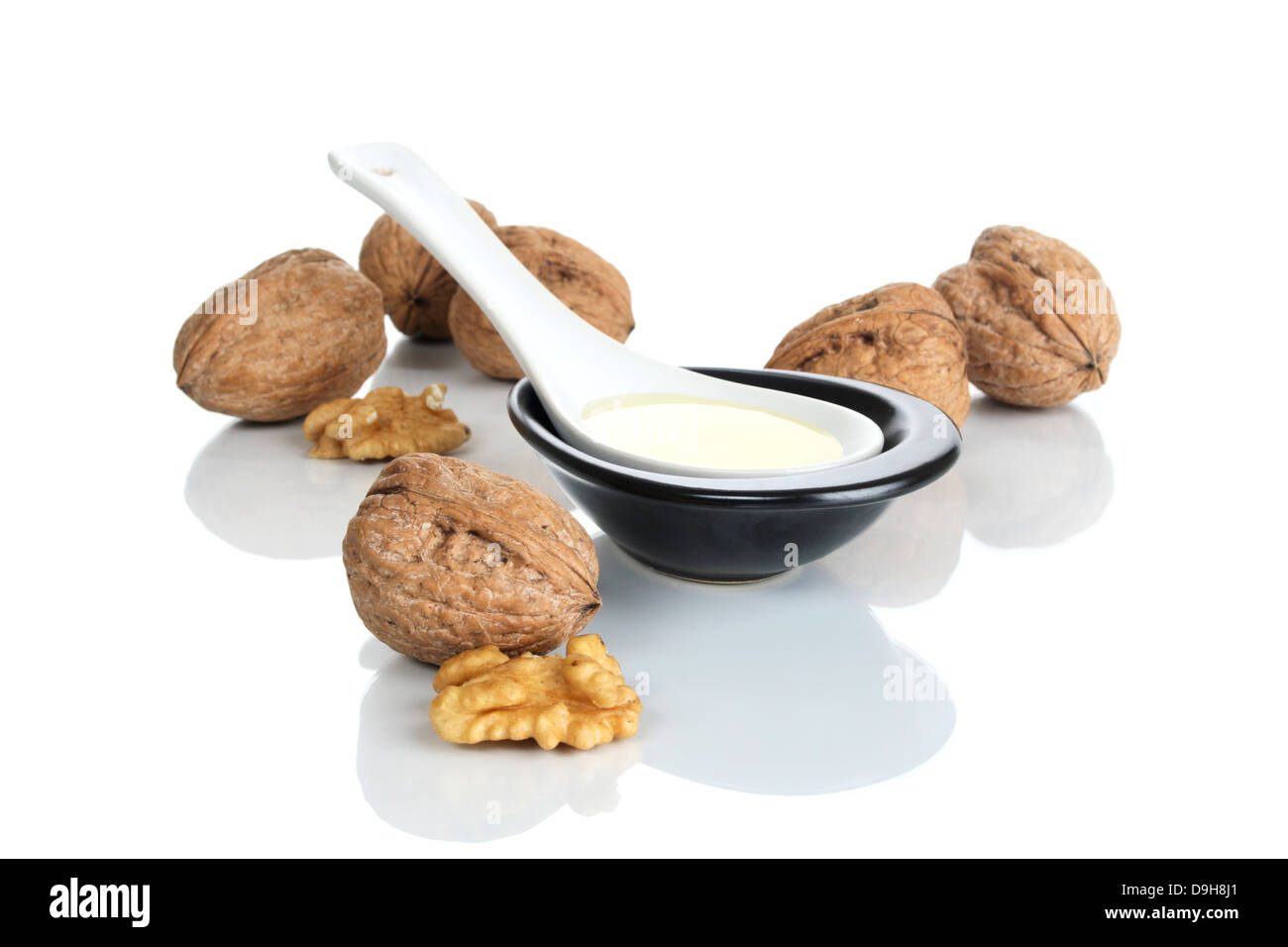 oil made of walnuts Stock Photo - Alamy