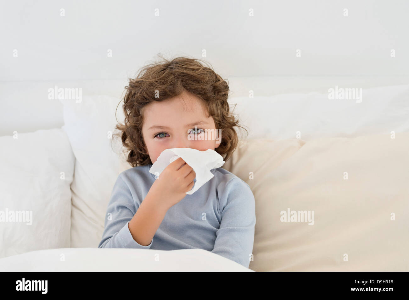 Boy suffering from cold Stock Photo - Alamy