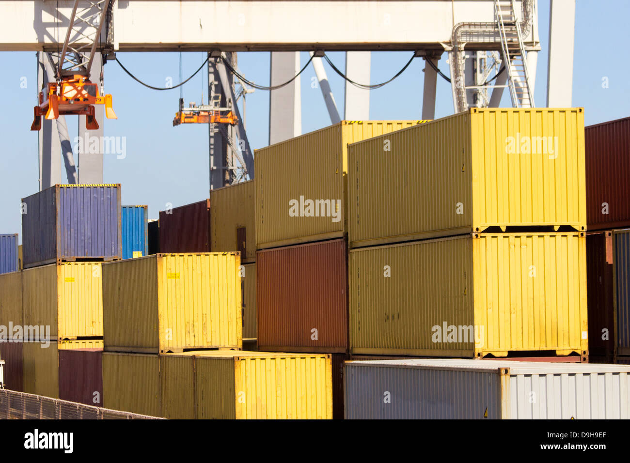 Container terminal Stock Photo - Alamy