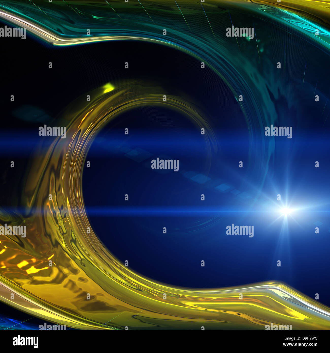 Futuristic technology wave background design with lights Stock Photo ...