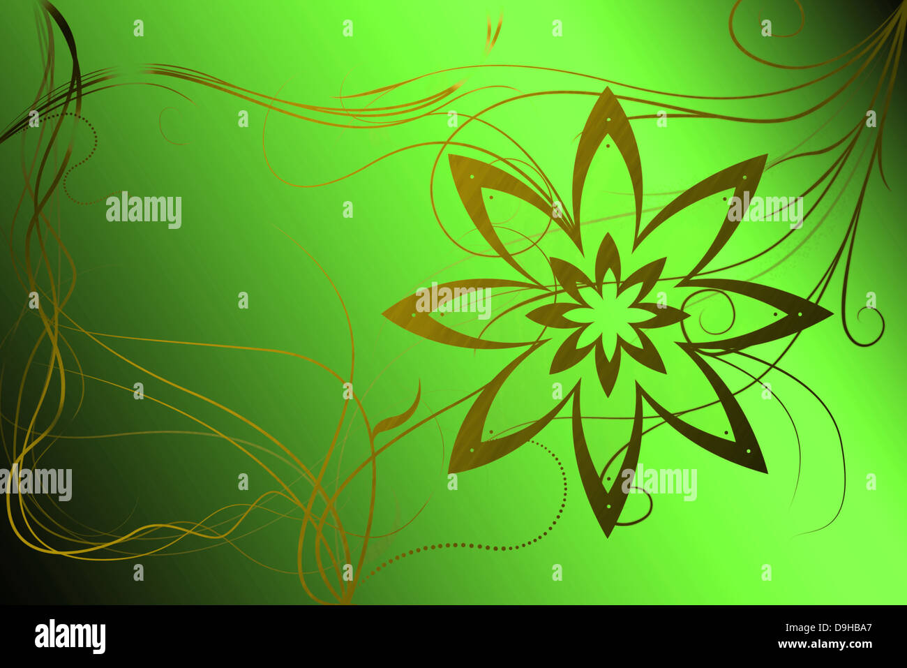 Beautiful illustrated flower background design with gradient Stock ...