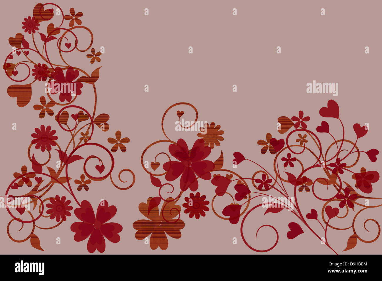 Beautiful illustrated flower background design with space for your text ...