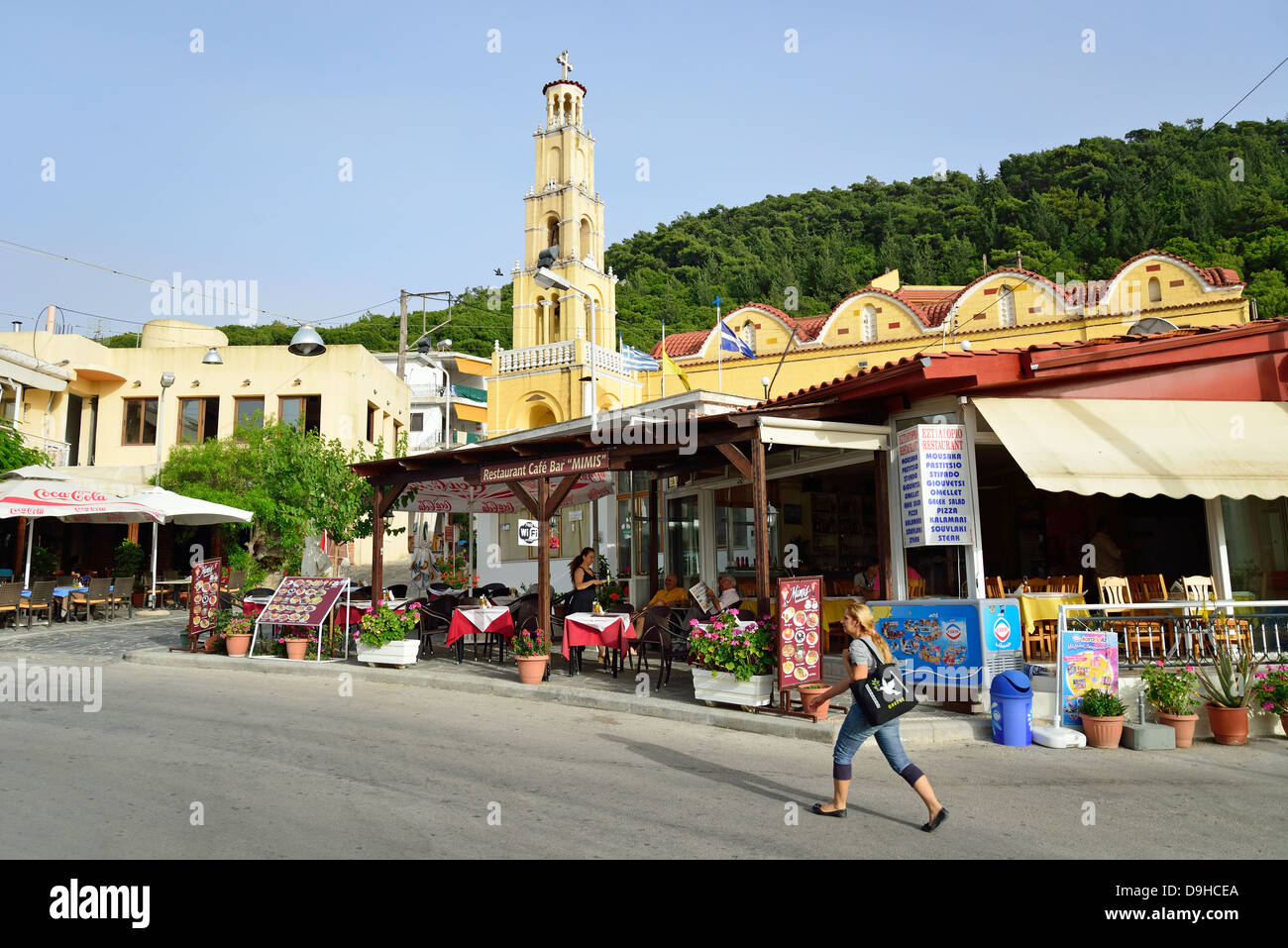 'Mimis' Restaurant, Archipolis, Rhodes (Rodos), The Dodecanese, South ...