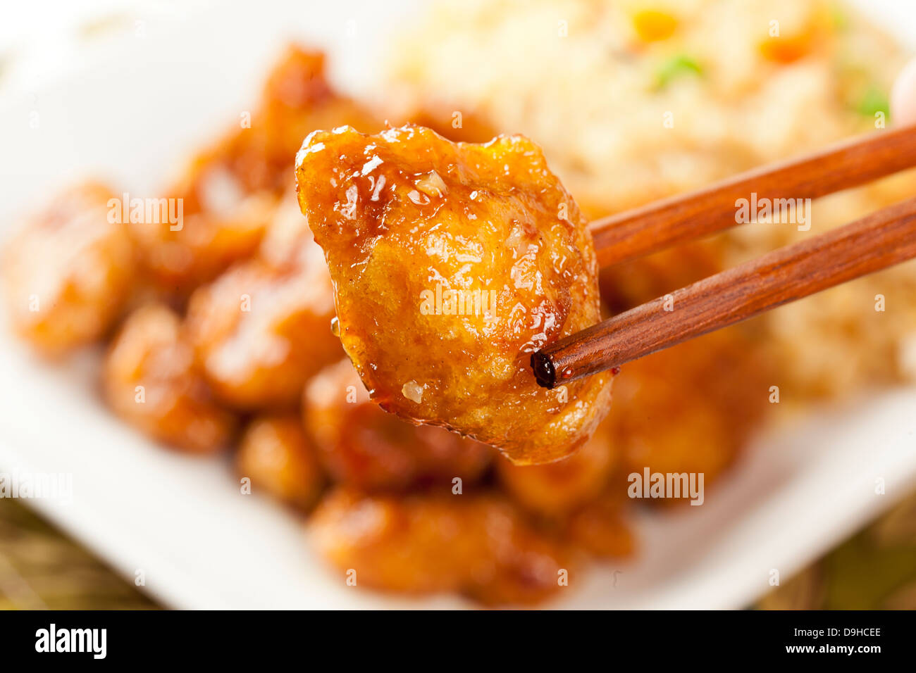 Orange chicken fried rice hi-res stock photography and images - Alamy