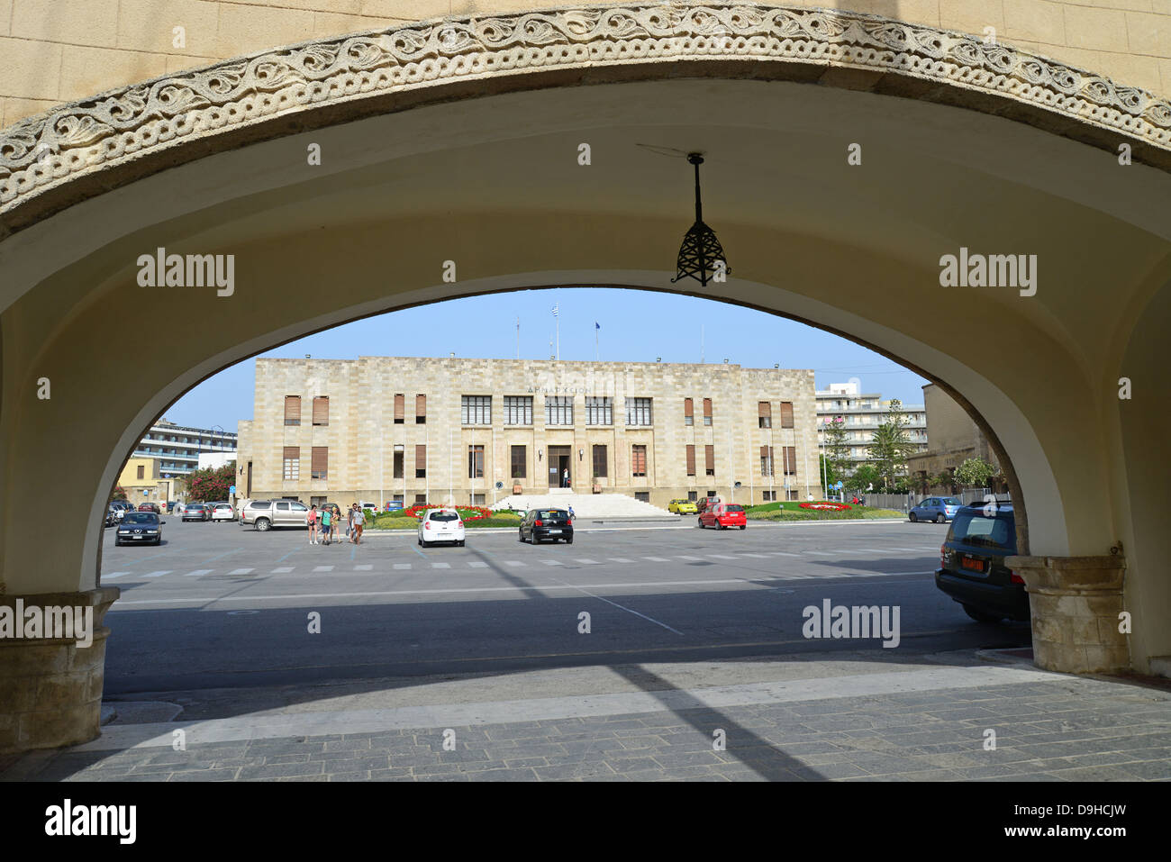 Platia eleftherias hall town government building buildings hi-res stock ...