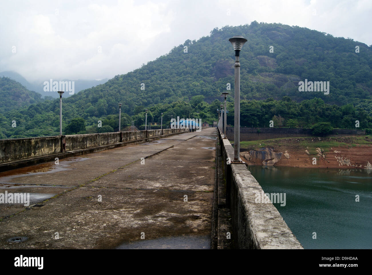 Thenmala Dam Irrigation Dams in Kerala Monsoon season India Stock Photo ...