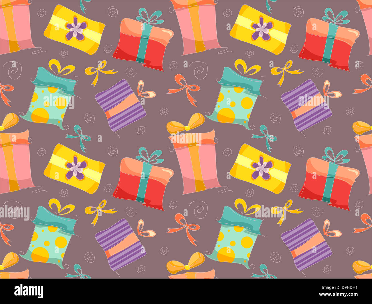 Background Illustration of Gifts Stock Photo - Alamy