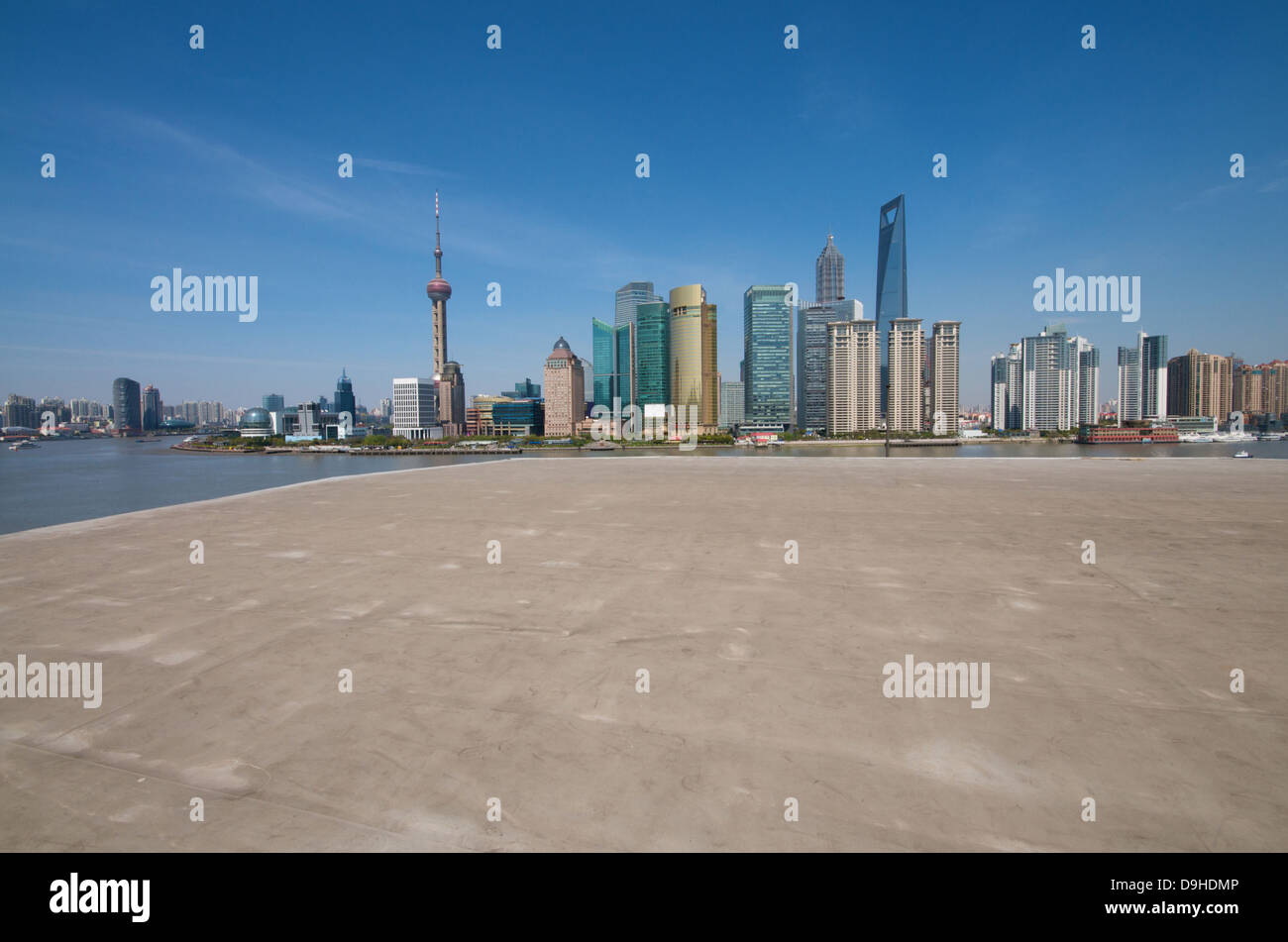 Shanghai Skyline on roof top China Stock Photo - Alamy