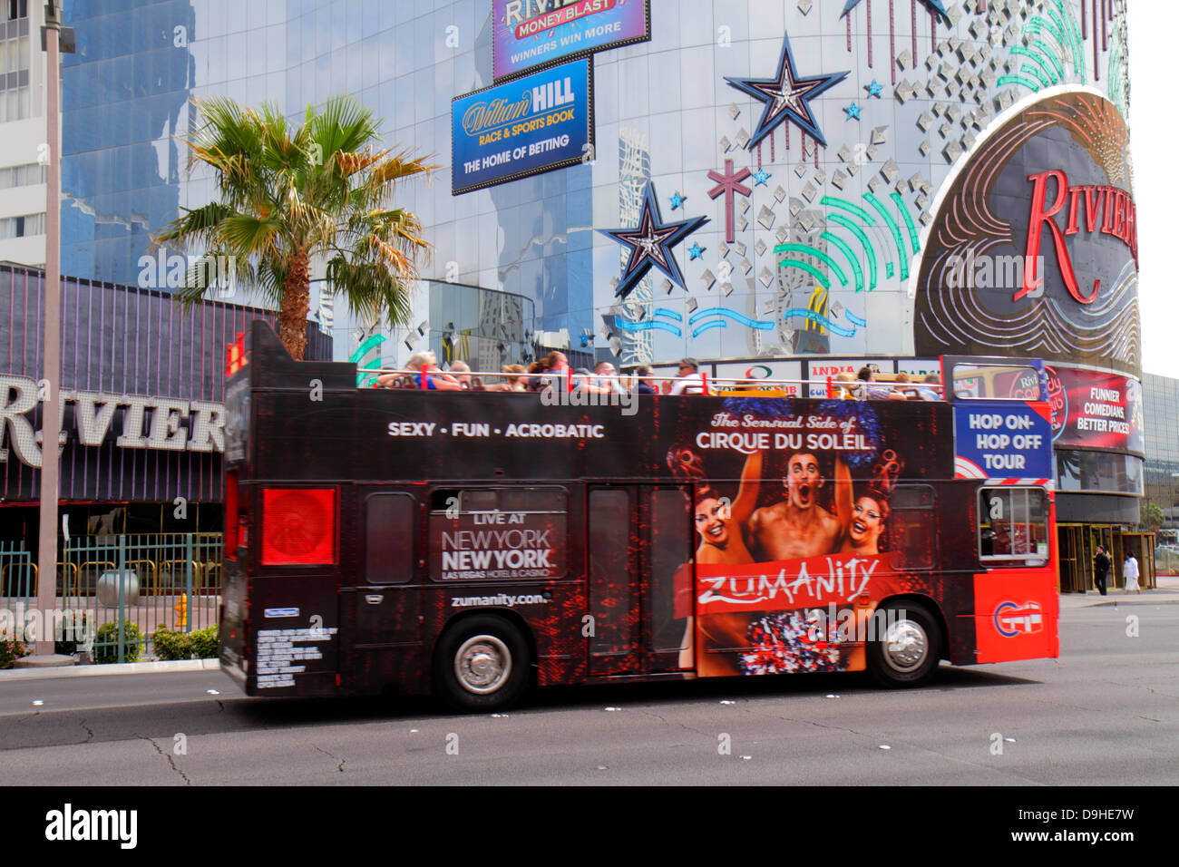 Las Vegas Nevada,The Strip,South Las Vegas Boulevard,double decker,bus ...
