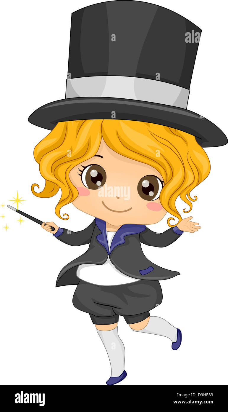 Woman Magician Clip Art