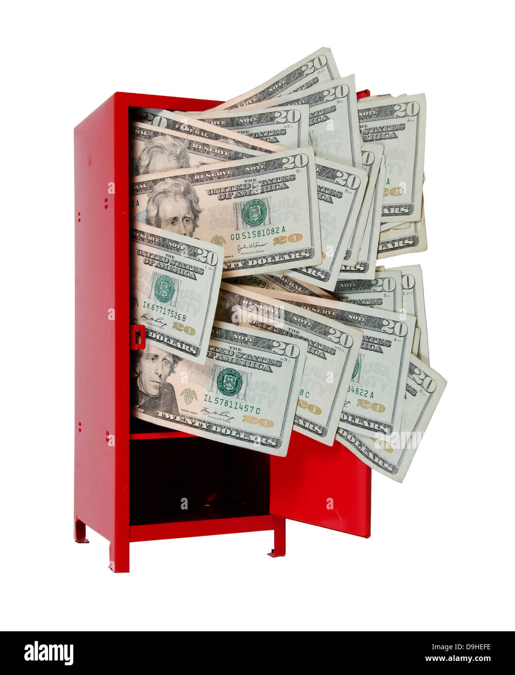 Cash in a school locker hi-res stock photography and images - Alamy