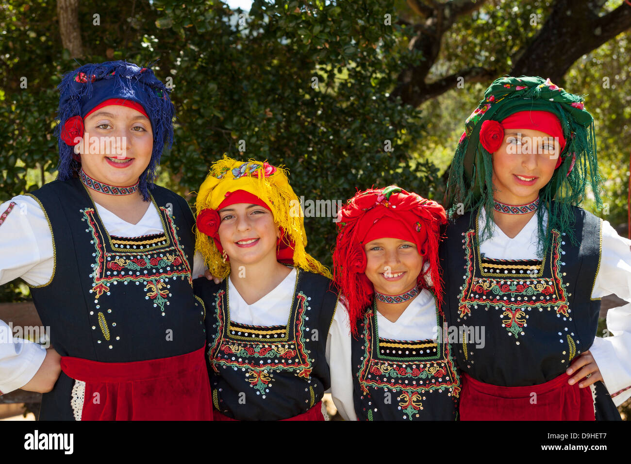 Young Minoan Greek Dancers preparing to dance at the Greek Festival ...